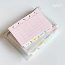 12-month Schedule Planner Pads M5/A7 Refills – ChicChoi