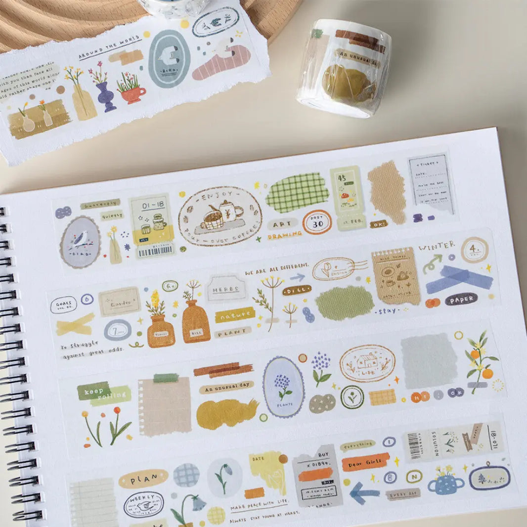 Unique and Vibrant Washi Tape for Planners, Notebooks, and DIY Crafts ...